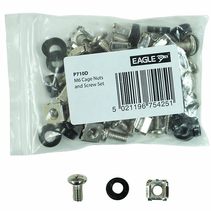 Eagle M6 Studio Rack Cage Nuts Bolts & Washers Set (pack of | Reverb