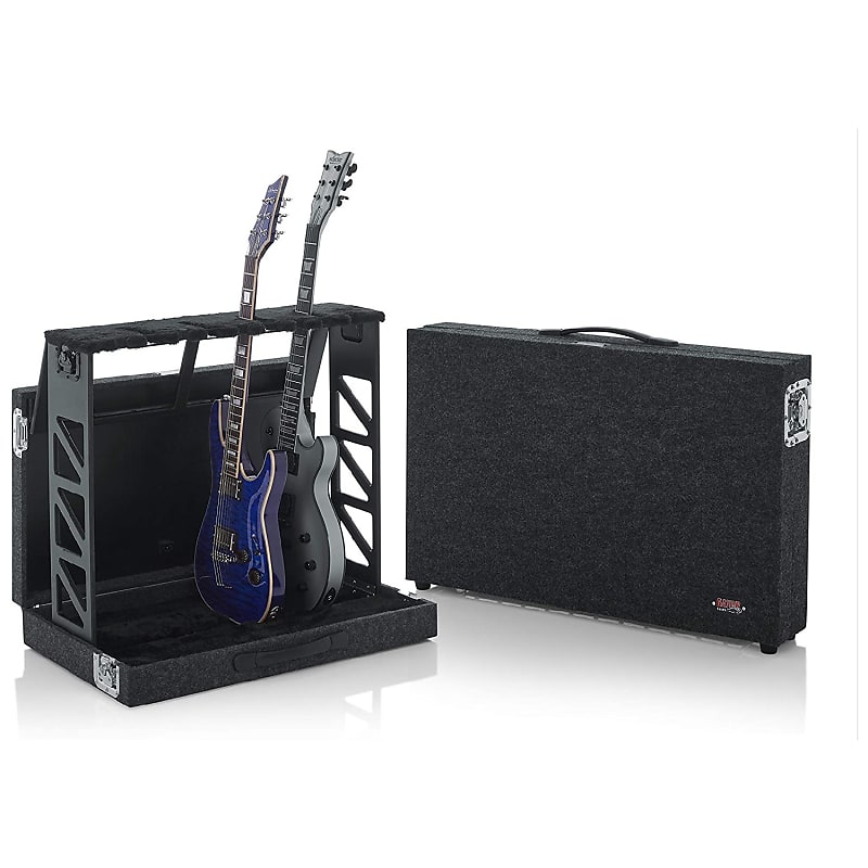 Gator Cases GTRSTD4 Compact Rack Style Four (4) Guitar Stand | Reverb