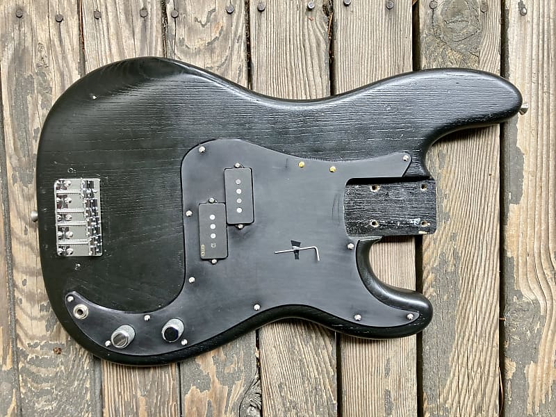 Loaded Black Precision Bass Body Ash EMG GZR fits Fender | Reverb