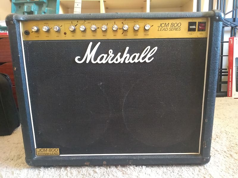 MARSHALL JCM 800 100 WATT LEAD SERIES 2 X 12 COMBO 1988 BLACK | Reverb