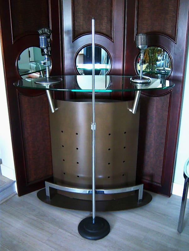 Vintage 1950's Atlas Sound MS12C microphone floor stand MS10C | Reverb