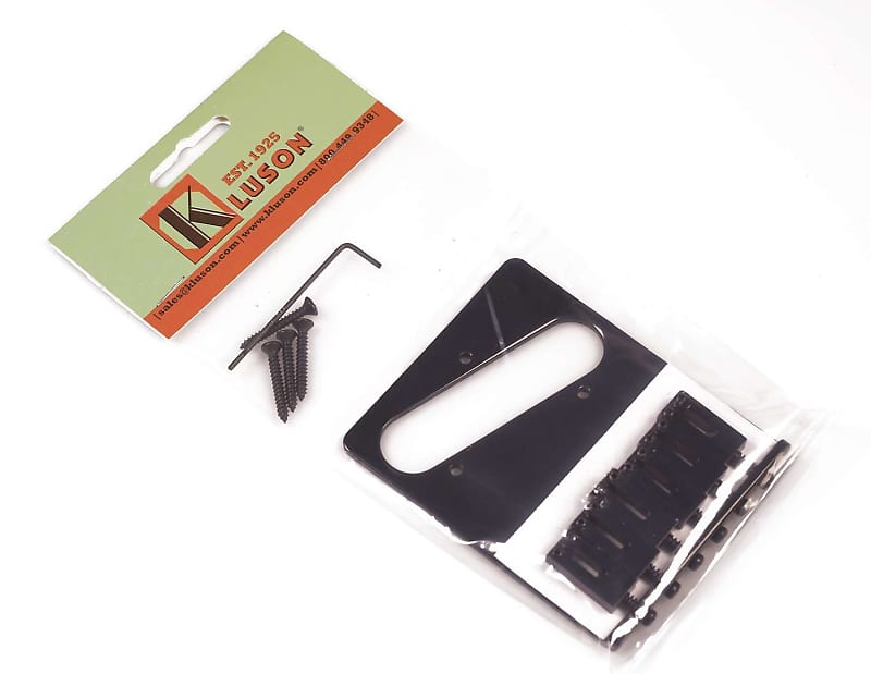 Kluson 4 hole 6 Saddle Telecaster Drop in Upgrade Bridge, | Reverb UK