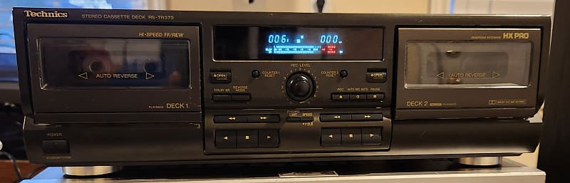 Technics Vintage Technics RS-TR373 Stereo Double Cassette | Reverb