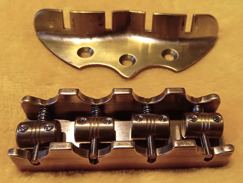 ABM (Muller) Solid Brass Alembic Style Bass Bridge (Hoyer), | Reverb