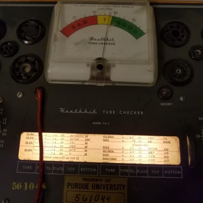 Heathkit TC-2 Vacuum Tube Emission Tester from Purdue | Reverb