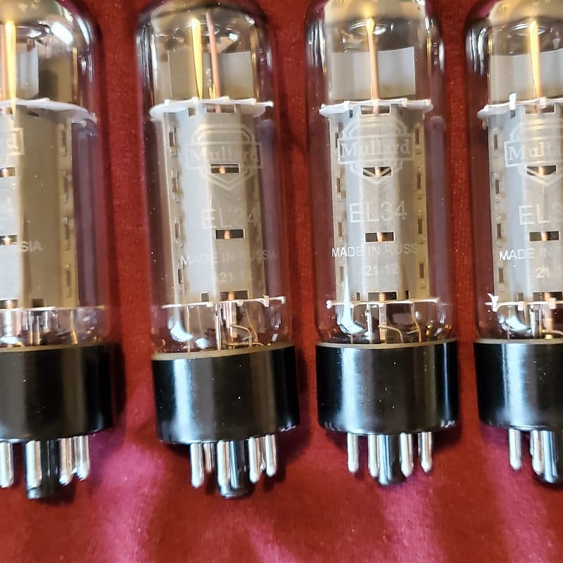 Tubes El34 2022 mullard Platinum Factory Quad. | Reverb