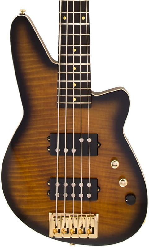 Reverend Mercalli 5 FM 5-string Bass Guitar - Coffee Burst | Reverb