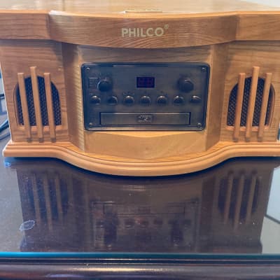 Philco Turntable CD w/Cassette Brown Wood | Reverb