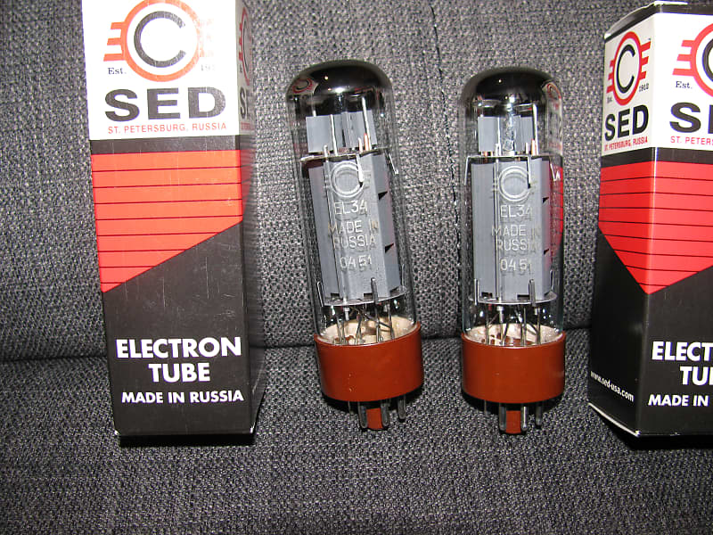 SED Svetlana EL34 NOS Winged =C= Matched Pair! Vintage St. | Reverb