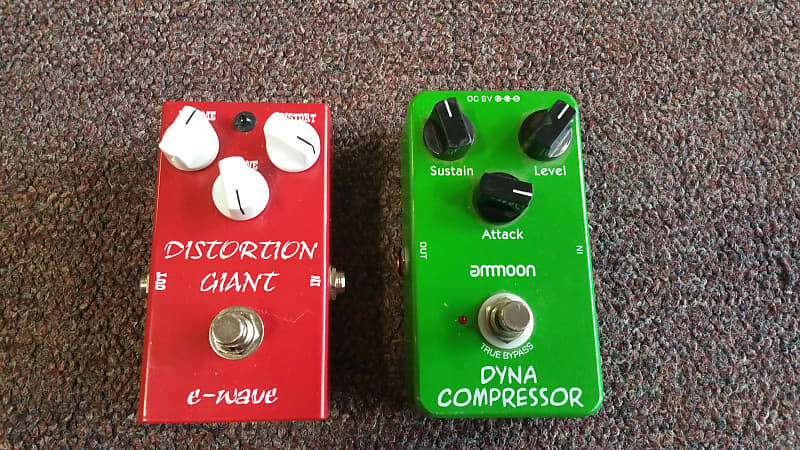 E-Wave E-Wave Distortion Giant & Ammoon Dyna Compressor | Reverb