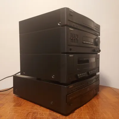 Sony HST-D107 Stereo Deck Receiver w/ CDP-C322M 5-Disc CD | Reverb