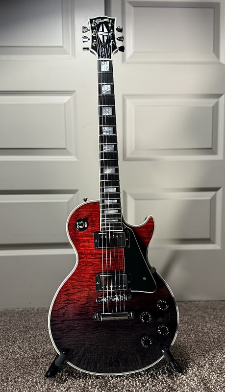 Gibson 2017 Les Paul Custom F - Tiger Fade | Reverb UK