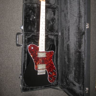 Fender '72 Telecaster Deluxe 2023 - Gloss Black with Tortoise | Reverb