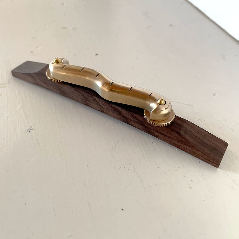 Archtop Bridge Intonated Brass & Rosewood Low Profile | Reverb