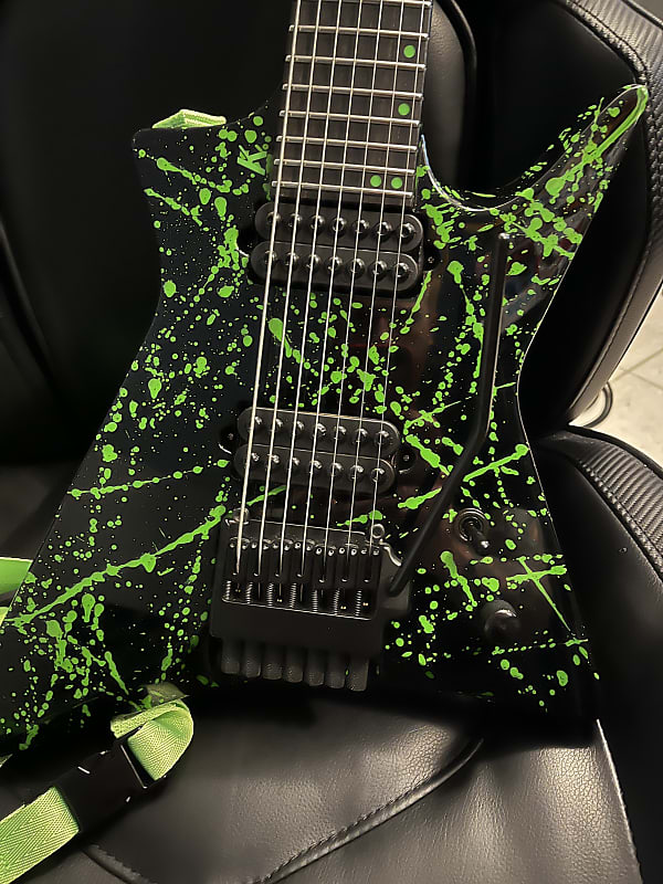 Kiesel Lightspeed 7 - Black & Kiesel Racing Green Splatter | Reverb