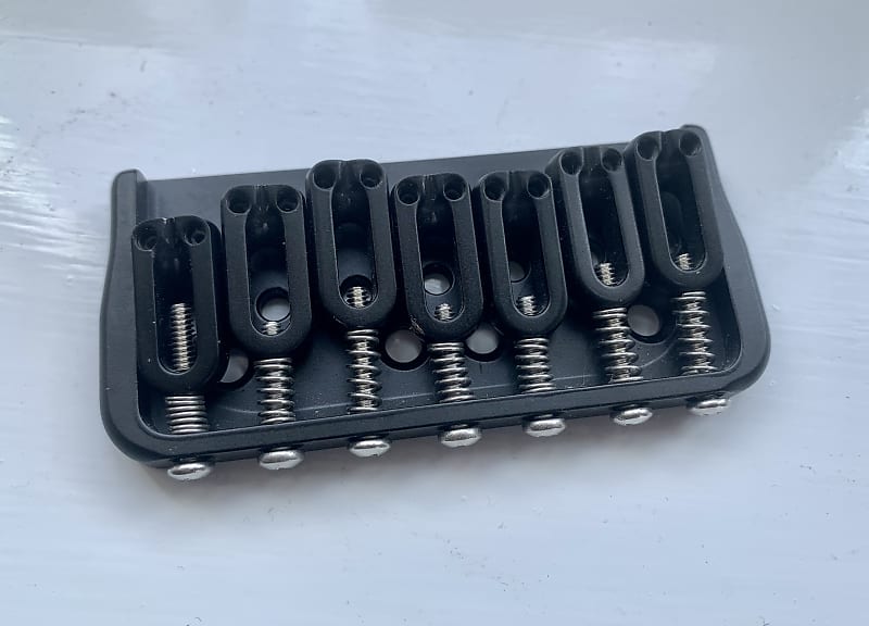 Hipshot 7 string hardtail fixed bridge - Matte black | Reverb