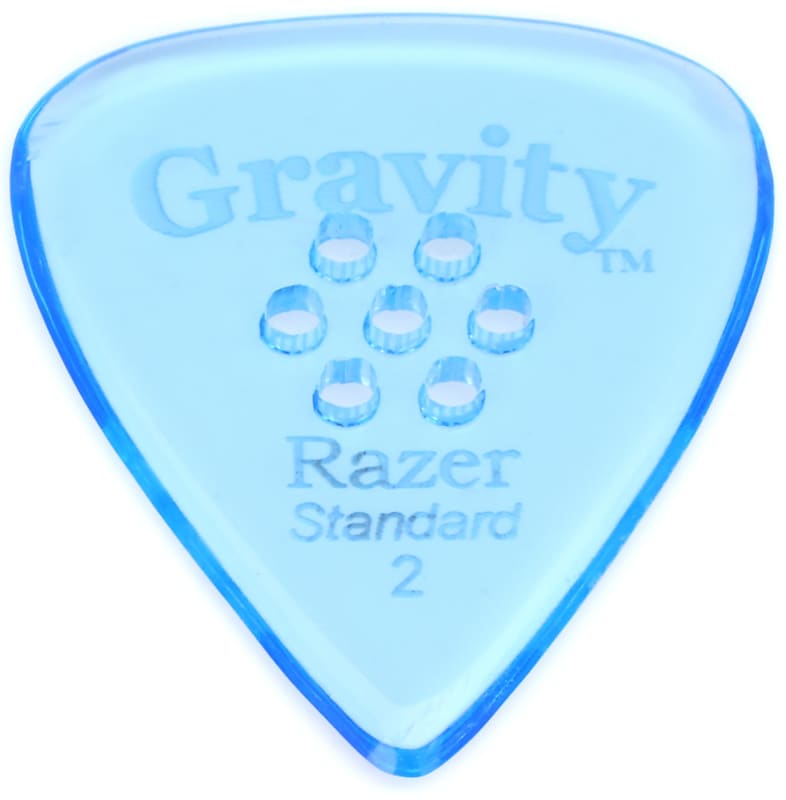 Gravity Picks Razer - Standard Size 2mm with Multi-hole Grip | Reverb