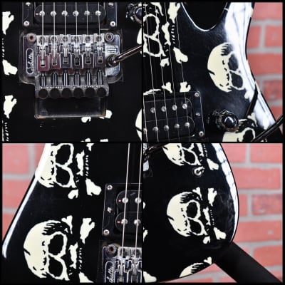 Esp M-II Custom Skull and Cross Bones Pre Michael Wilton of | Reverb