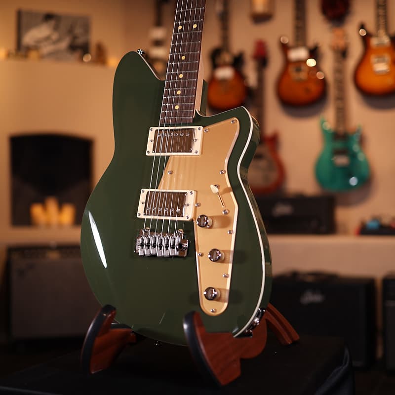Reverend Jetstream HB Solidbody Electric Guitar - Army Green | Reverb