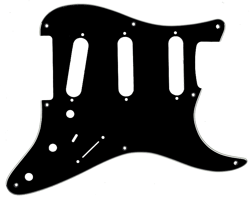 Dave Gilmour Style 11 Hole Stratocaster Scratchplate - With | Reverb