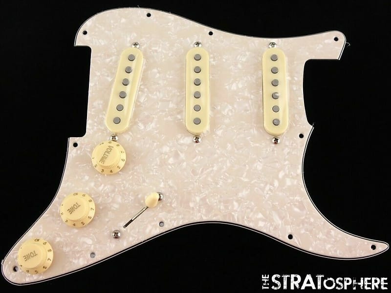 NEW Fender Stratocaster LOADED PICKGUARD Strat Tex Mex Aged | Reverb
