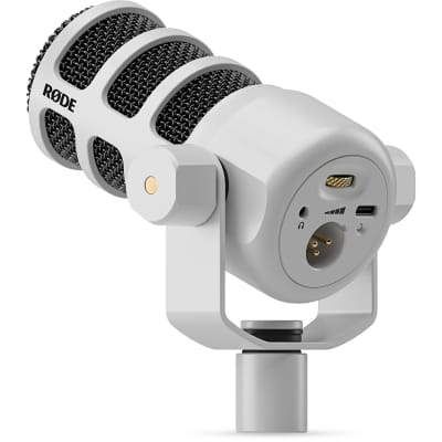 Rode PodMic USB and XLR Dynamic Broadcast Microphone (White) | Reverb