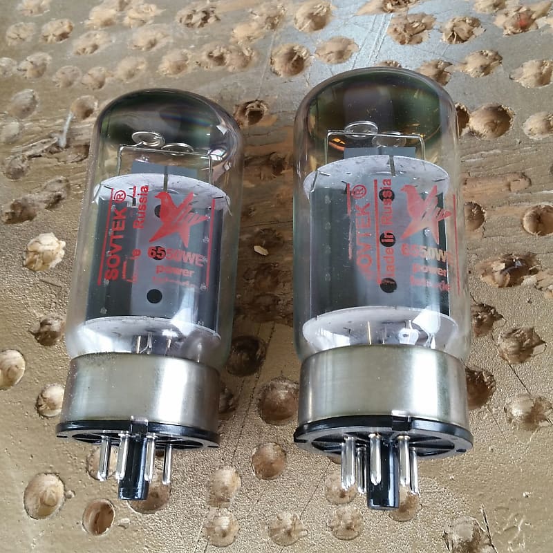 High grade SOVTEK tubes duet pair 6550 CWE made in Russia | Reverb