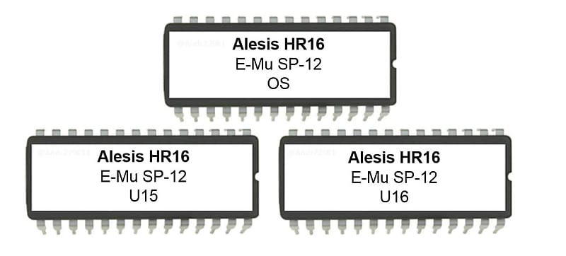Alesis HR16 / HR16B - Soundchip Upgrade E-MU SP12 kit incl. | Reverb