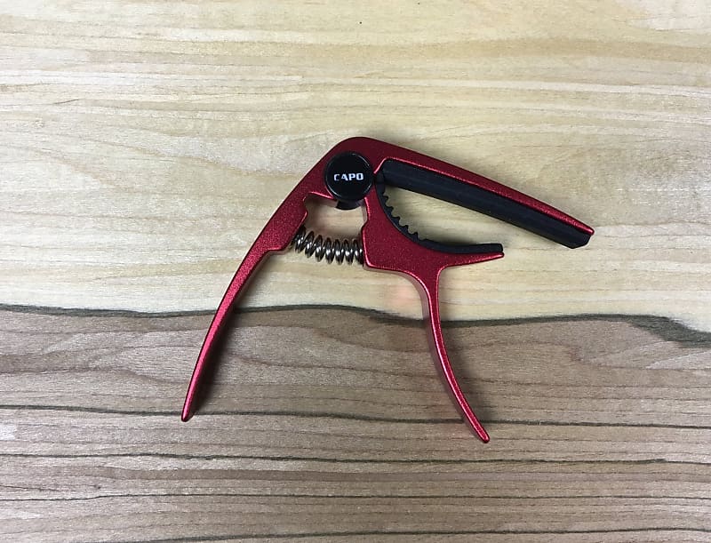Red Acoustic / Electric Guitar Capo | Reverb