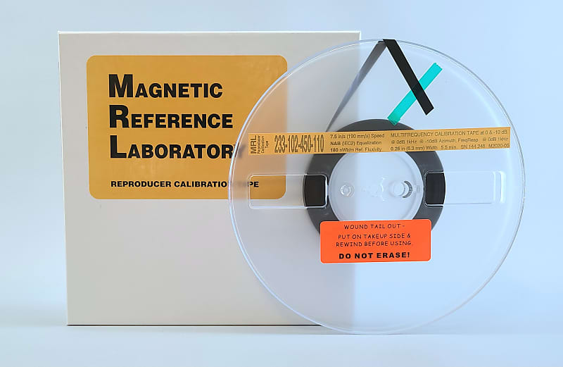 MRL Reproducer Calibration Tape Multifrequency 1/4" 7.5 ips | Reverb