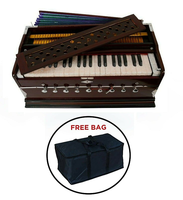 Naad Best Harmonium 7 Stopper Double Bellow 39 Keys Indian | Reverb