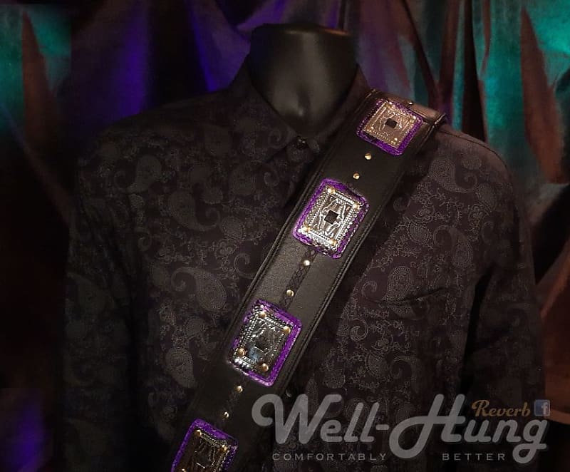 Well-Hung "Swamp Cowboy" in black leather + conchos | Reverb