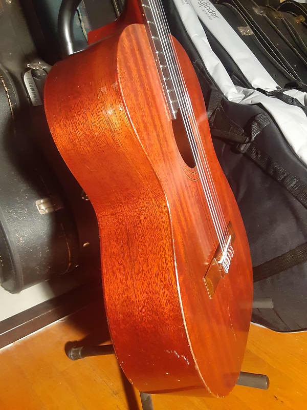 Vintage Herk Favilla C-5 Solid Mahogany Classical Guitar, USA | Reverb