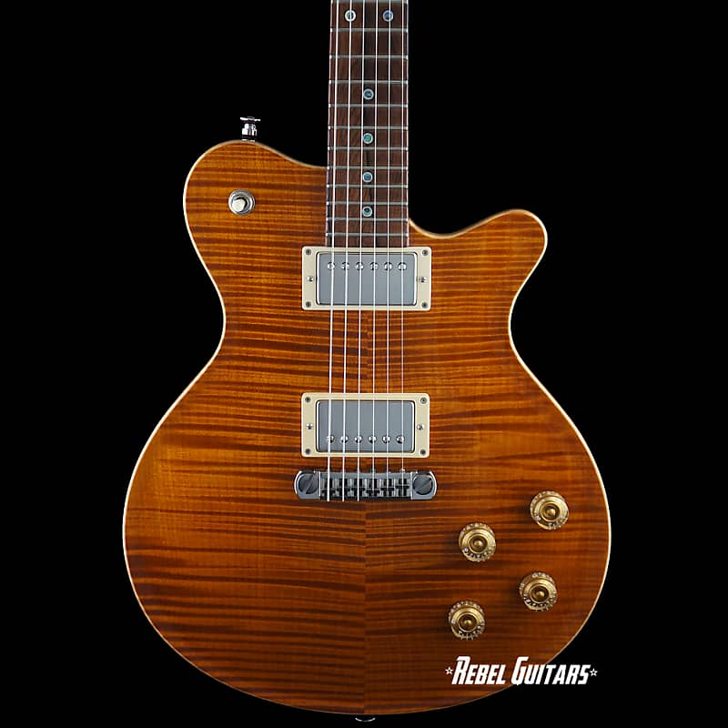 Don Grosh Guitars Set Neck Custom with Violin Amber Flame | Reverb