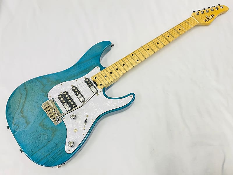 SCHECTER BH-1-STD-24 Indigo Light Blue 24-fret ash body | Reverb