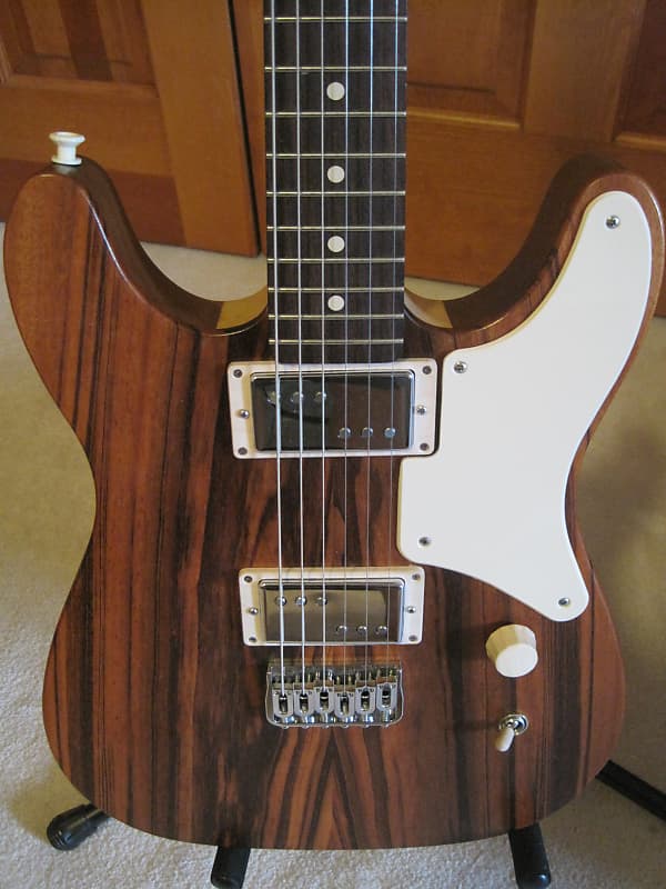 Custom Double Cut Telecaster Chambered Tigerwood Warmoth neck | Reverb