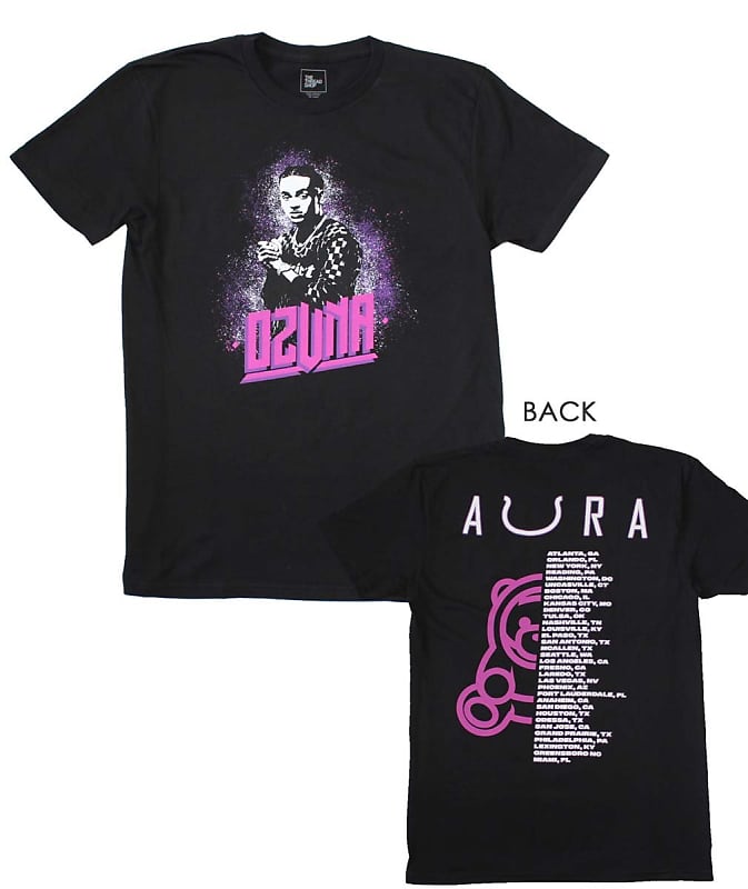 Ozuna Aura Tour Black T-Shirt - Small | Reverb