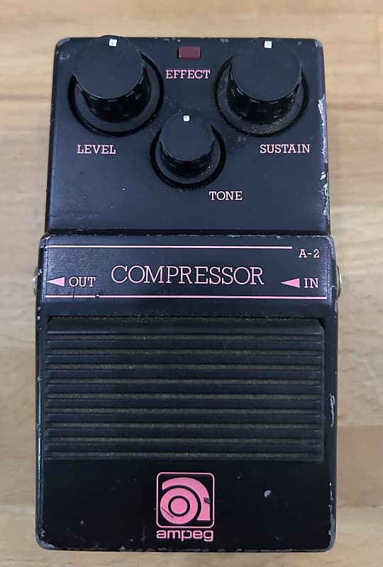 Ampeg A-2 Compressor Pedal early 80's Japan | Reverb