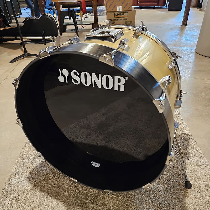 TWO - 24" x 4" Bass Drum Resonant Hoop Extension - Black | Reverb