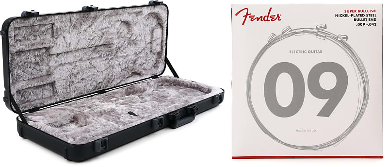 Fender Deluxe Molded Stratocaster/Telecaster Case - Black | Reverb