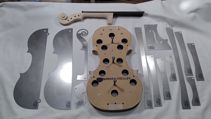 Mold for Violin making with full set of templates | Reverb