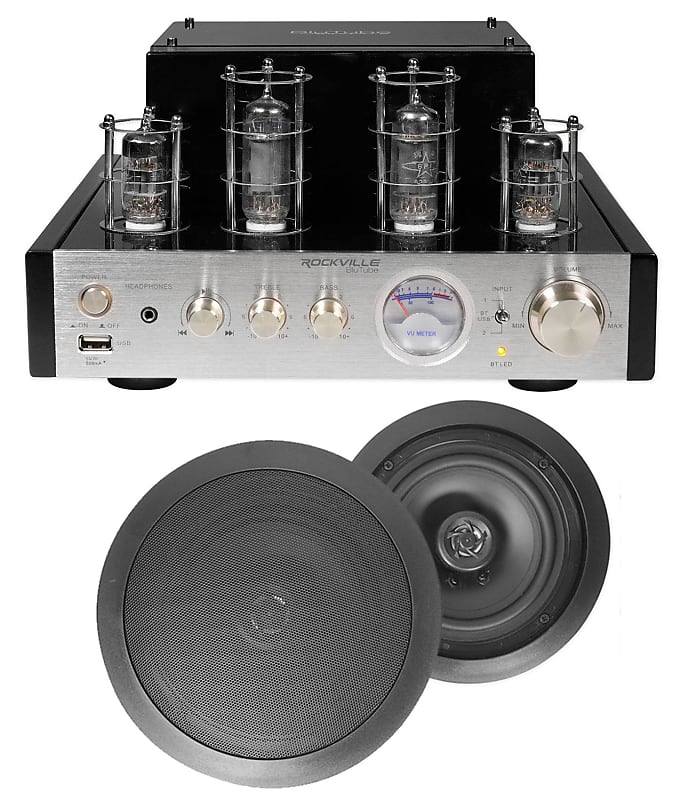 BluTube Tube Amplifier/Home Theater Receiver+(2) 6.5" Black | Reverb