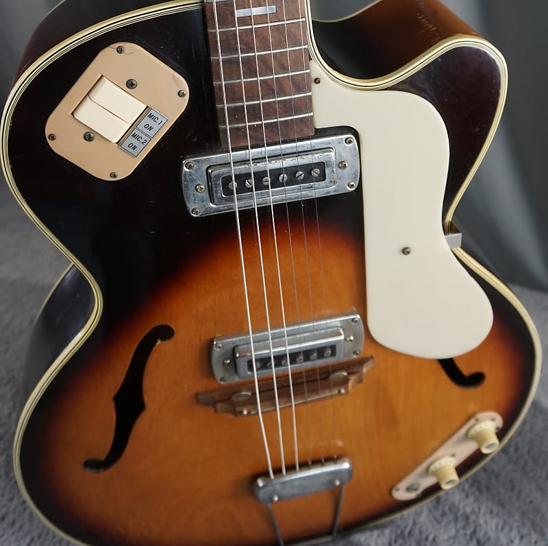 Teisco EP-14 1960s - Brown Burst Hollow Body Electric | Reverb