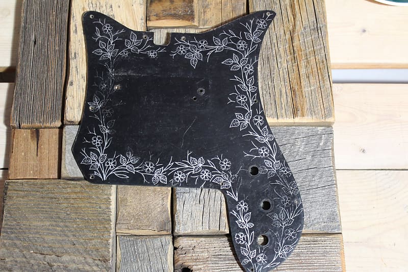 Teisco Del Ray E-110 Tulip Flowered Pickguard | Reverb