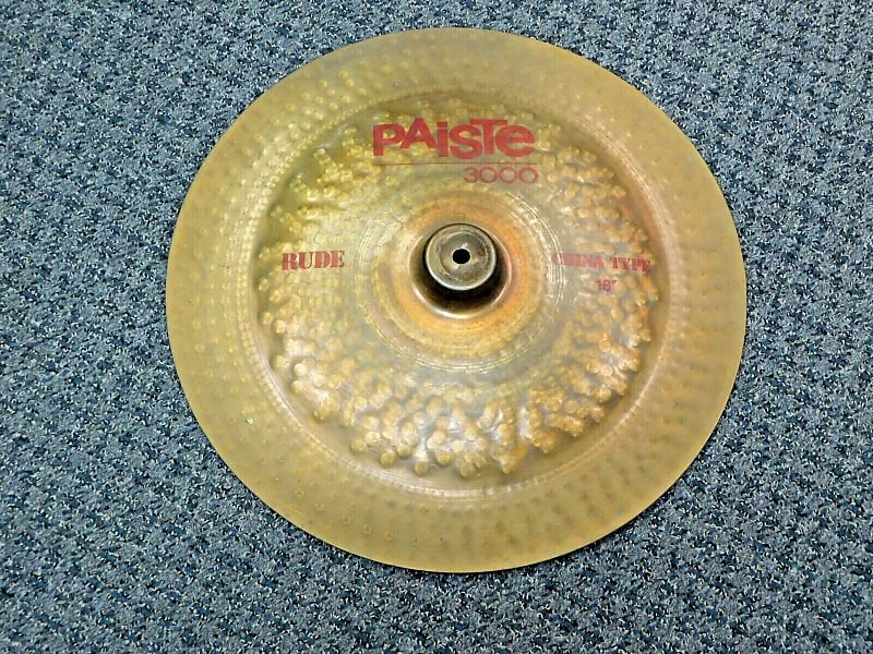 Paiste 3000 RUDE 18" China Type Cymbal | Reverb
