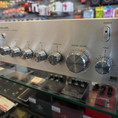 USED Realistic MPA-100 Watt Powered Amplifier - Silver | Reverb