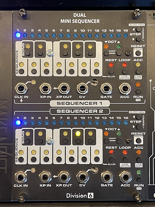 Division 6 Dual Mini Sequencer 2020s - Matte Black | Reverb