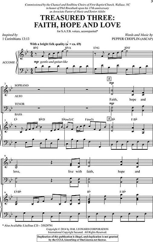 Treasured Three: Faith, Hope And Love | Reverb