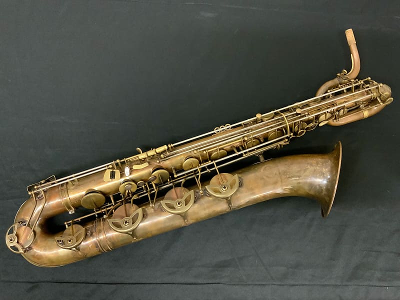 Sax Dakota SDB-XR-62 Baritone Saxophone - Raw Bronze | Reverb