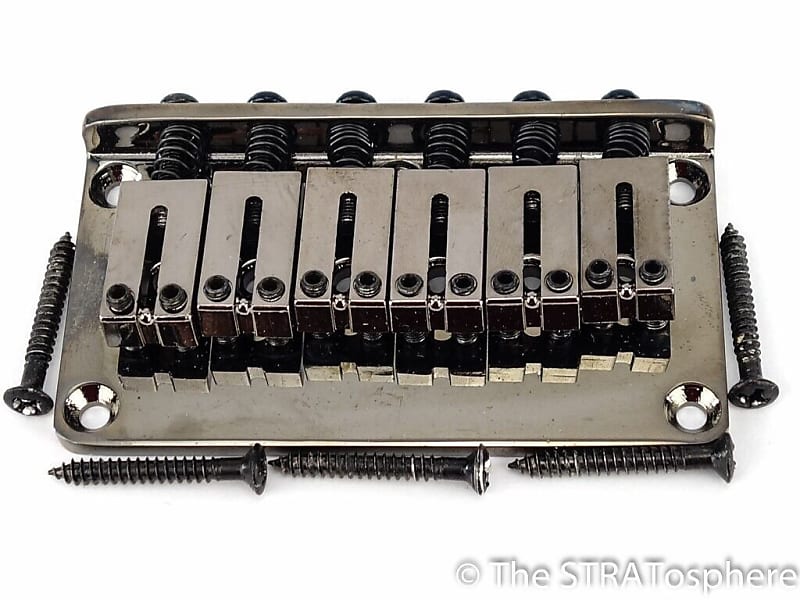 Fender FMT Tele Smoked Chrome HARDTAIL BRIDGE for Telecaster | Reverb